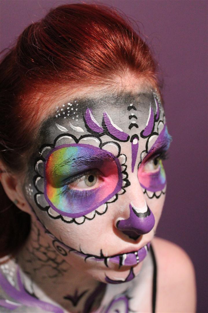 Day of the Dead Face Paint Make Up | EntertainmentMesh