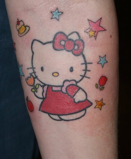 35+ Cute & Crazy Hello Kitty Tattoo Design – EntertainmentMesh