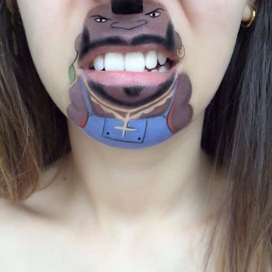 Adorable Cartoon Characters Lip Art Makeup – EntertainmentMesh