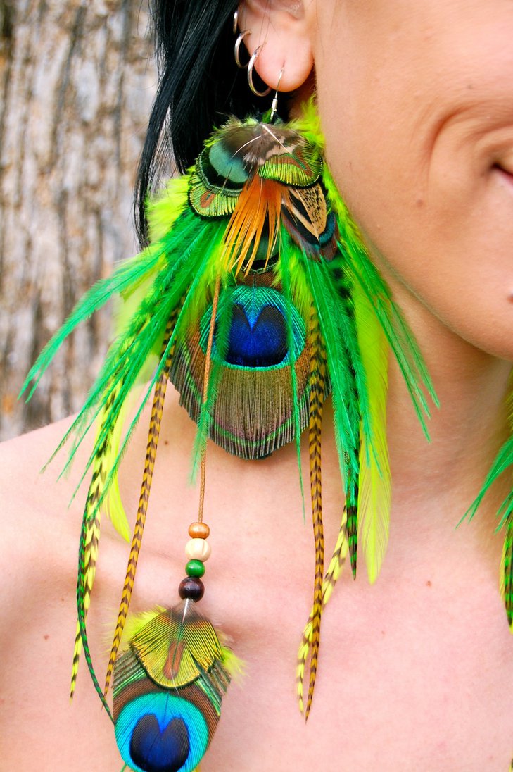 15+ Trendy Peacock Feather Earrings Ideas – EntertainmentMesh