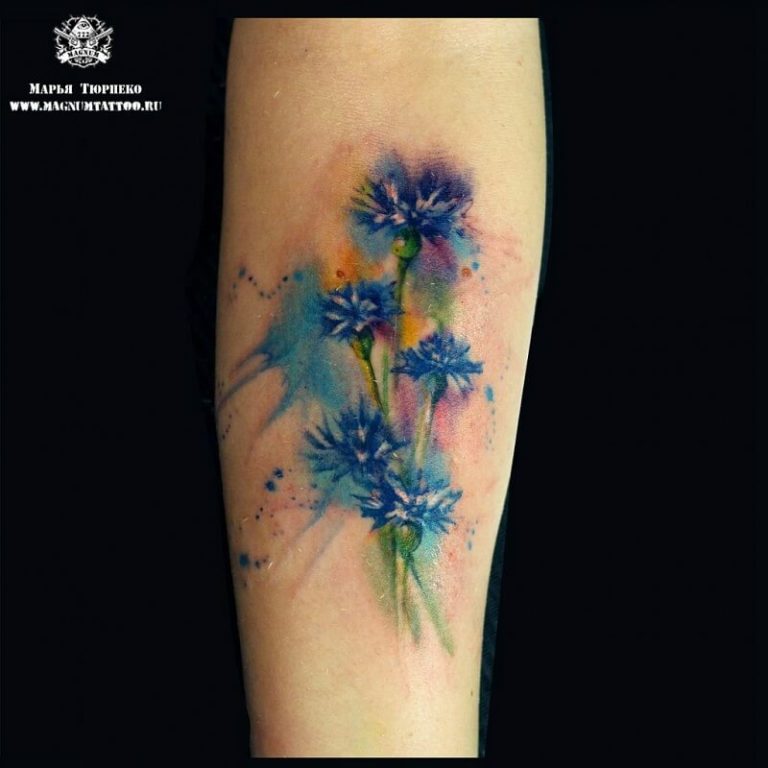 25+ Wonderful Cornflower Tattoo Meaning and Design Ideas