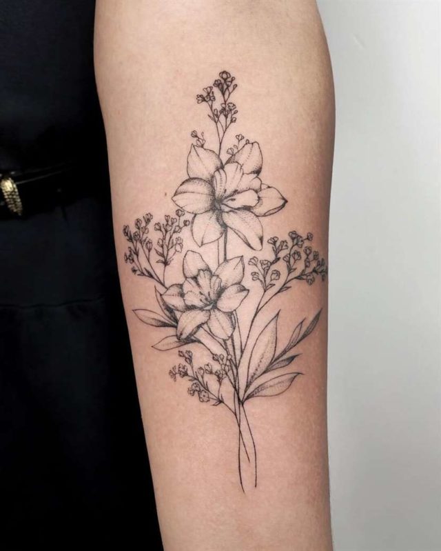 20+ Amazing December Birth Flower Tattoo Ideas – EntertainmentMesh