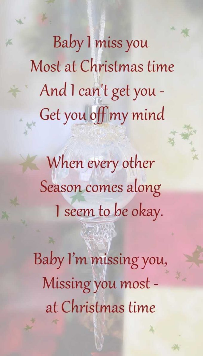 Missing You At Christmas Poems and Quotes For Him-Her – EntertainmentMesh
