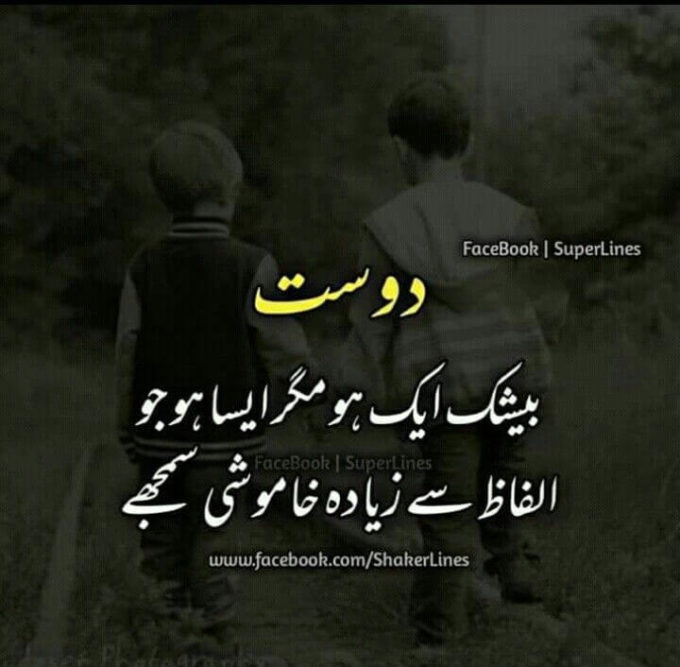 20 Emotional Friendship Poems & Poetry With Images In Urdu ...