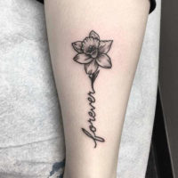 20+ Daffodil March Birth Flower Tattoo Design Ideas – EntertainmentMesh