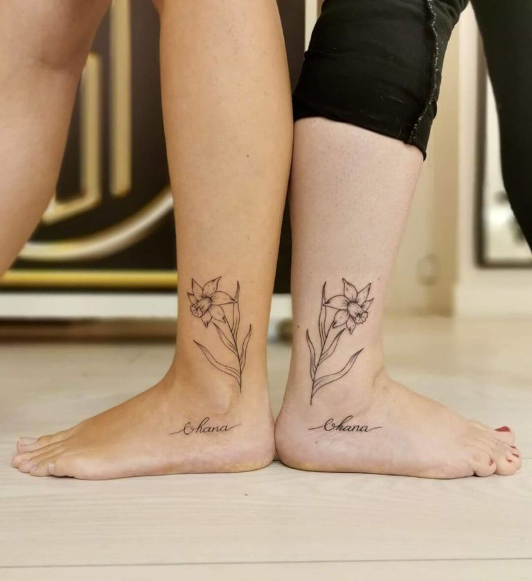 20+ Daffodil March Birth Flower Tattoo Design Ideas – EntertainmentMesh