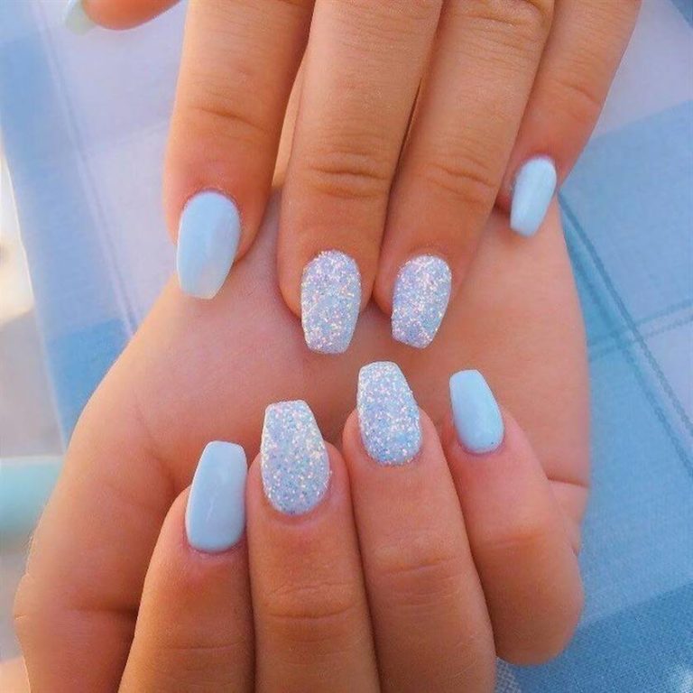 25 Lovely Baby Blue Nail Art Design Ideas For 2022 – EntertainmentMesh