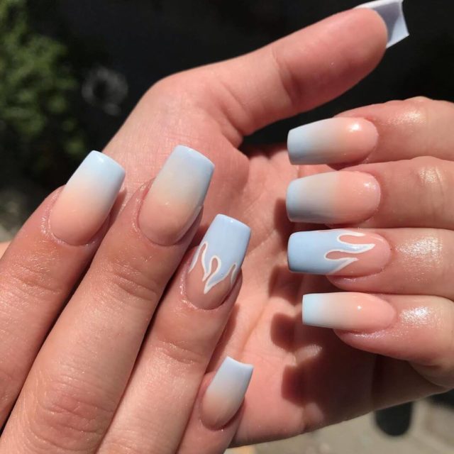 25 Lovely Baby Blue Nail Art Design Ideas For 2022 – EntertainmentMesh