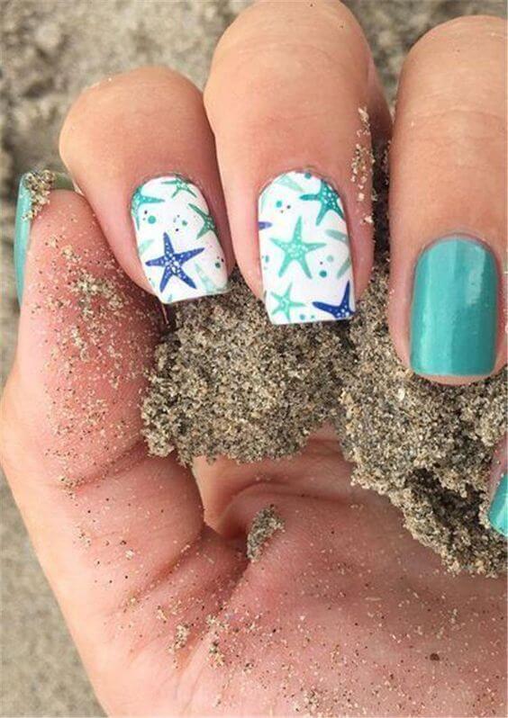 15 Ocean Themed Nail Art Designs Ideas For Summer 2025